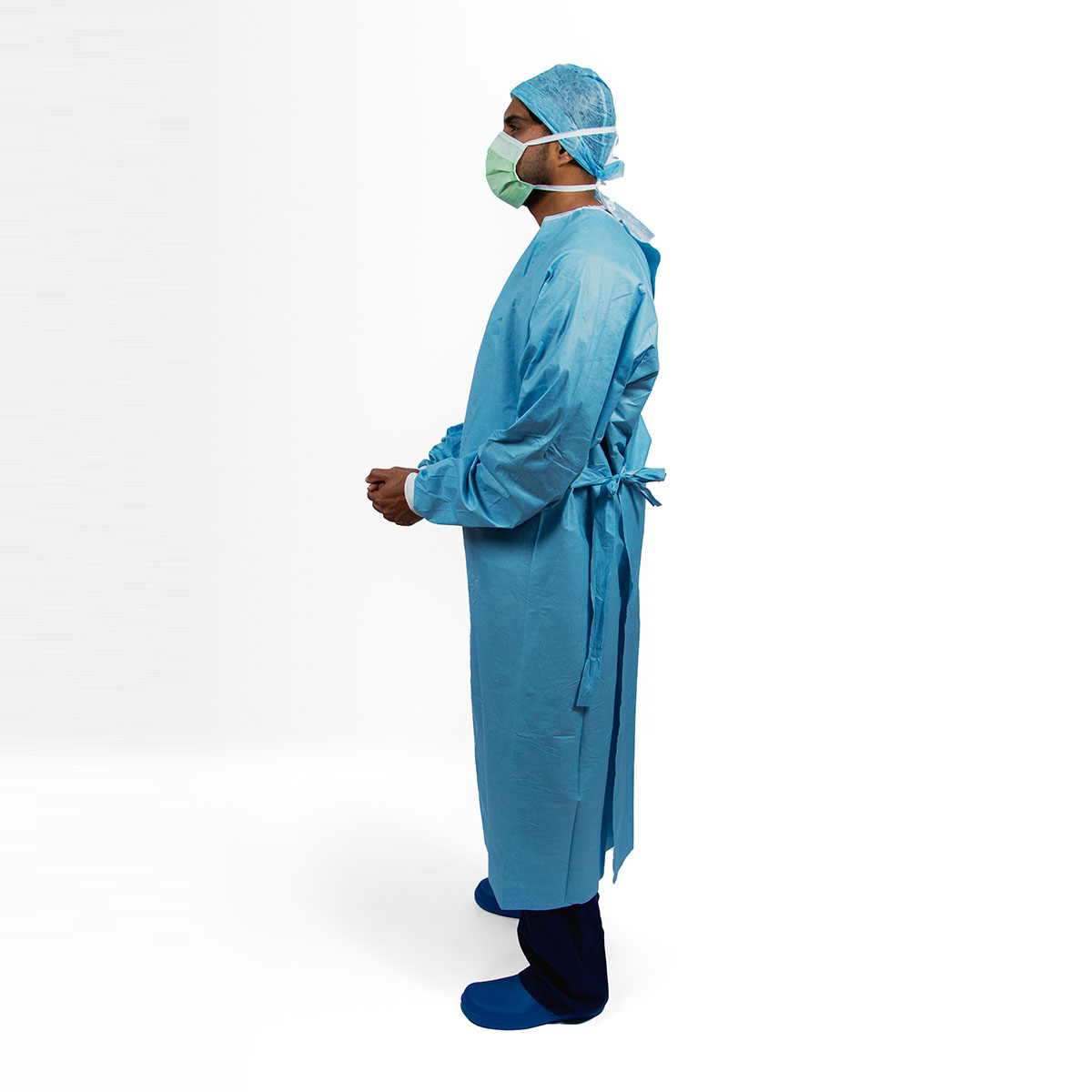 Green Plush Surgical Gown | Extra Soft and Durable Spunlace